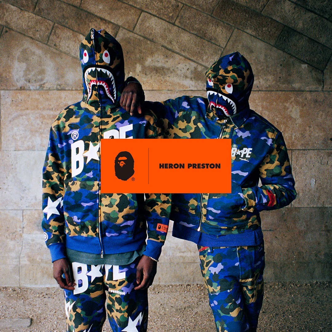 As Se Ve La Nueva Collab Entre Heron Preston Y BAPE Desempacados